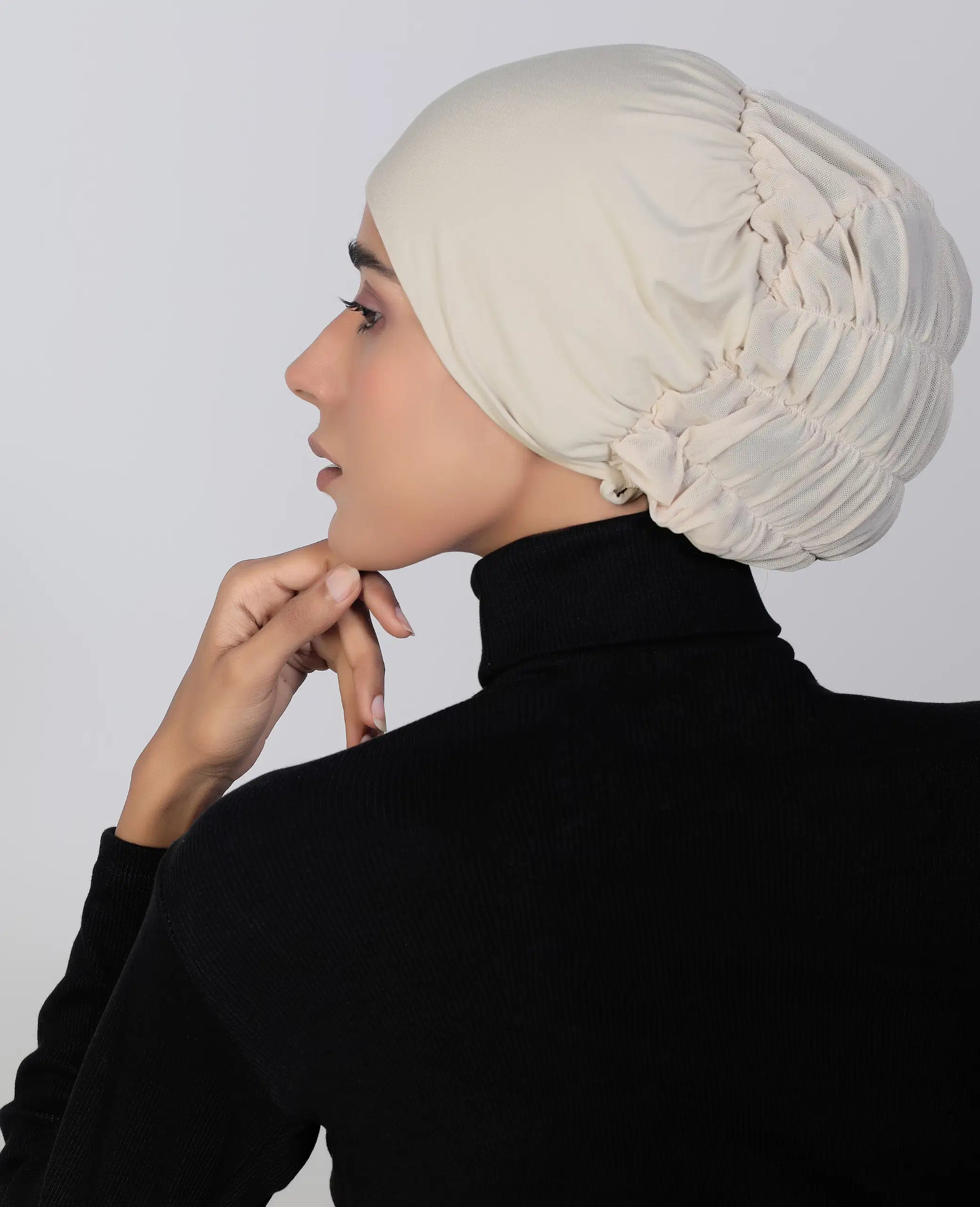 Mesh-Jersey Undercap - Buttercream | Buy Now! – Hayaa Hijab